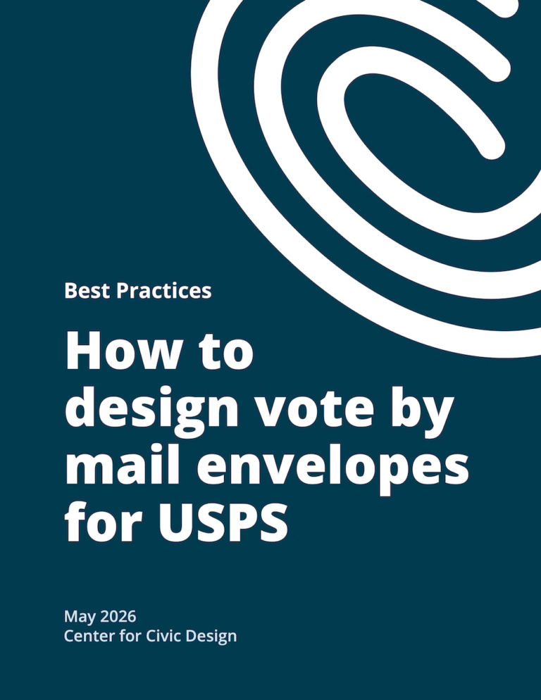Good design keeps ballot envelopes moving | Center for civic design